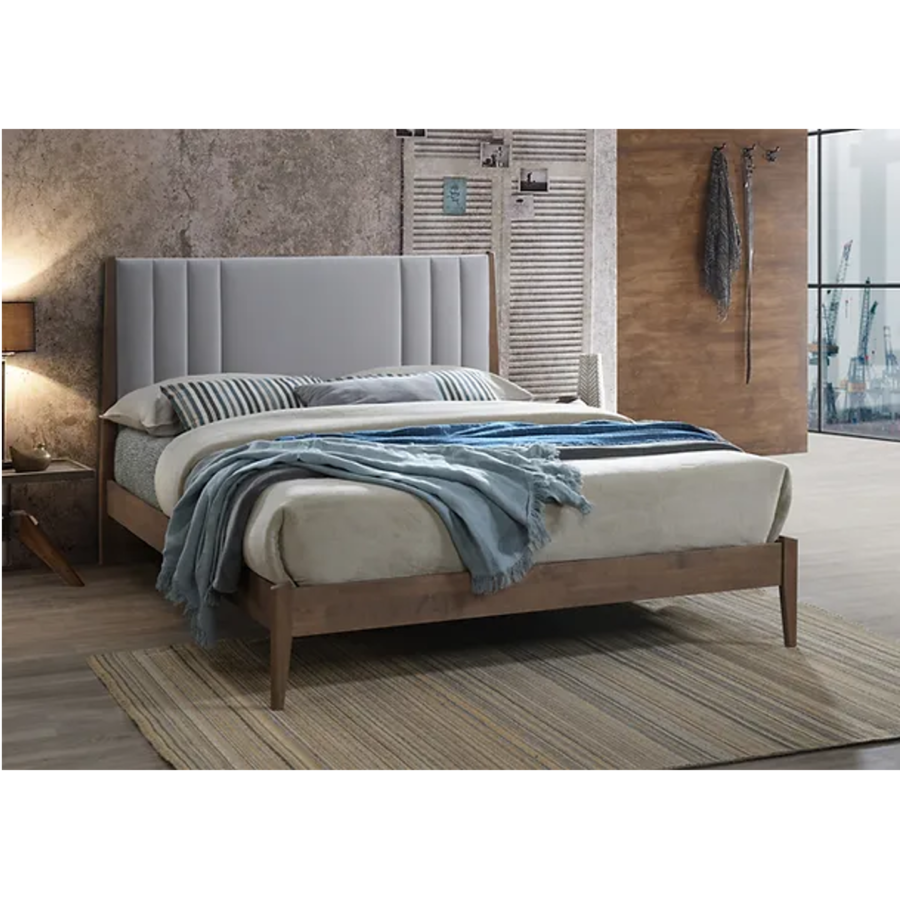 Cheslyn Light Grey Bed Frame - Furniture Plus